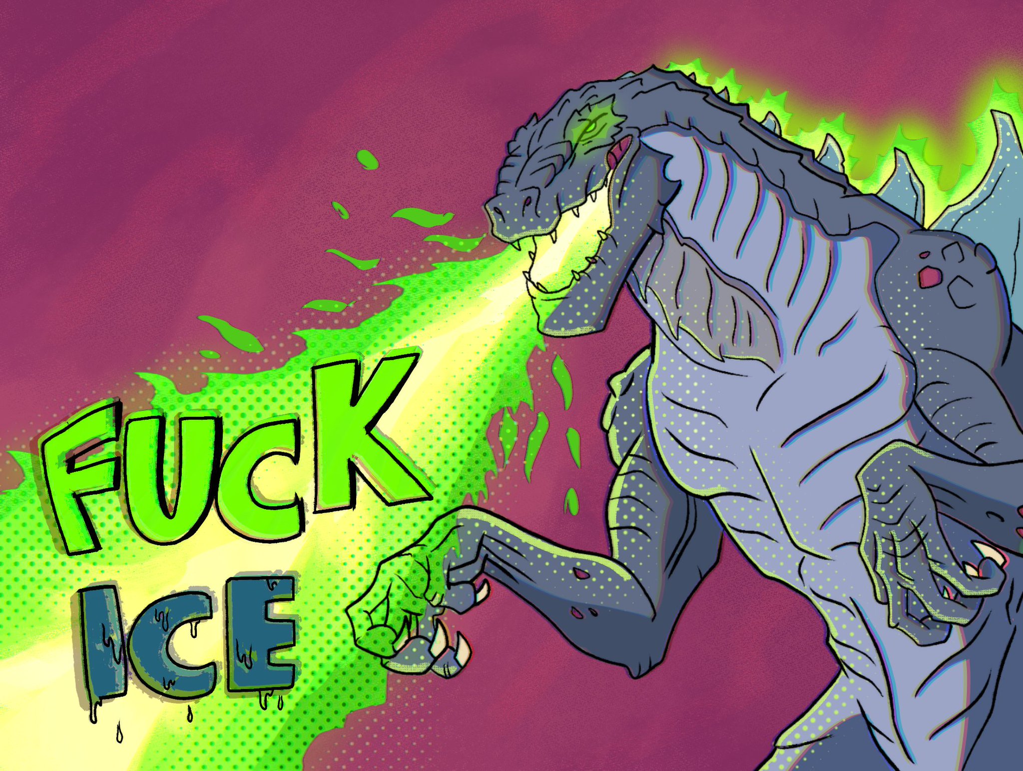Godzilla says F ICE | Godzilla | Know Your Meme