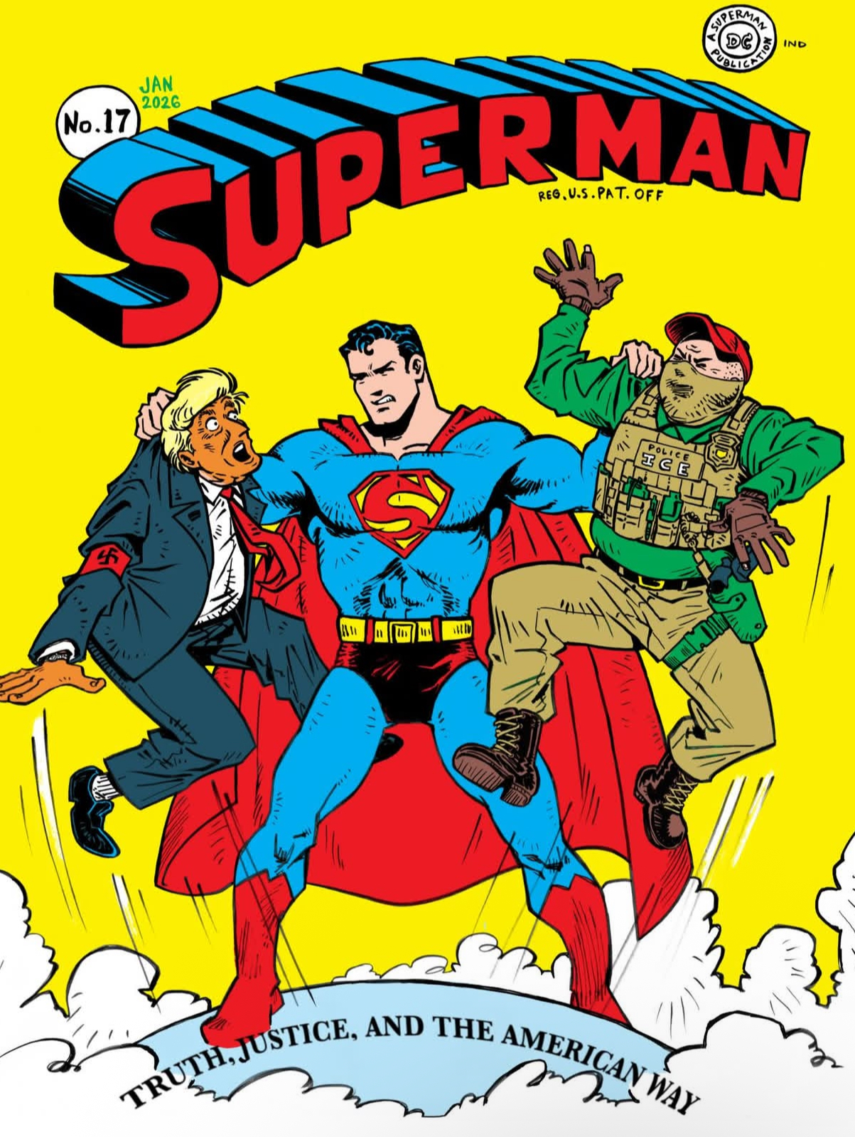 Superman protests ICE | 2026 ICE Protests | Know Your Meme