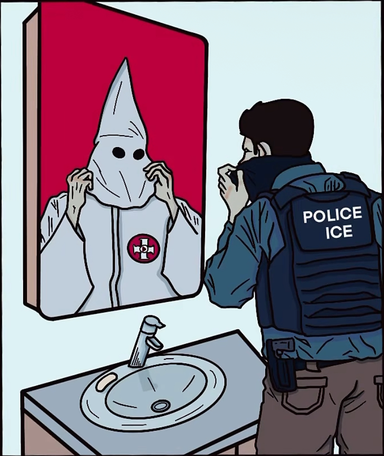 What ICE sees in the mirror | 2026 ICE Protests | Know Your Meme
