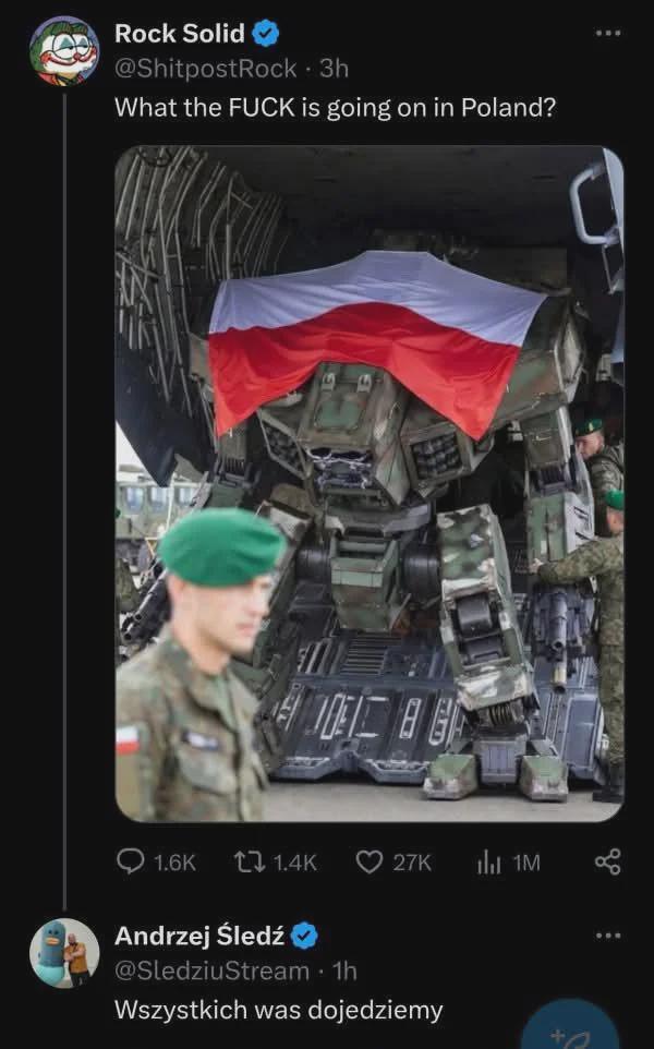 We have armored core(game) in Poland | History Memes | Know Your Meme
