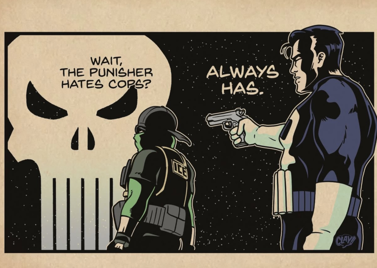 The punisher hates cops | 2026 ICE Protests | Know Your Meme
