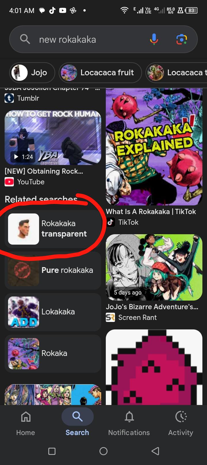 Weird looking rokakaka | /r/ShitPostCrusaders/ | Know Your Meme