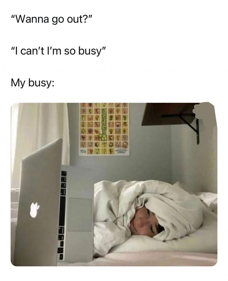 I'm busy | Know Your Meme