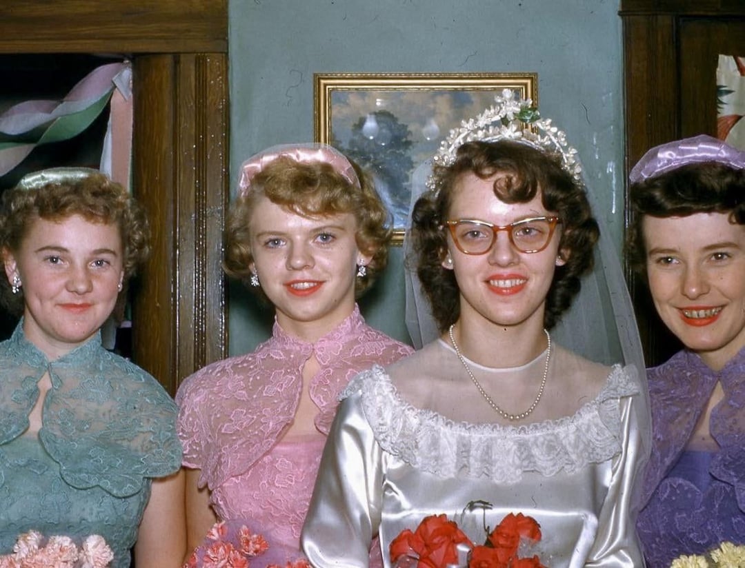 A wedding party, 1953 | History / Nostalgia | Know Your Meme