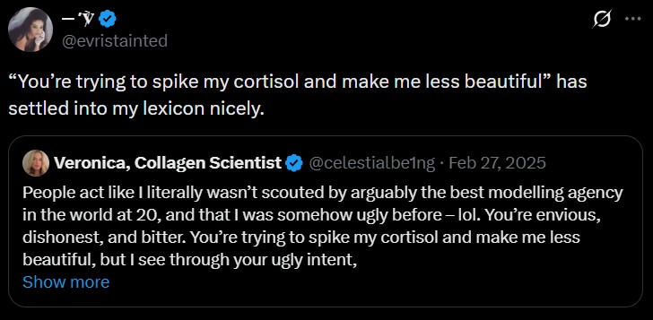 You’re Trying to Spike My Cortisol and Make Me Less Beautiful Tweet ...