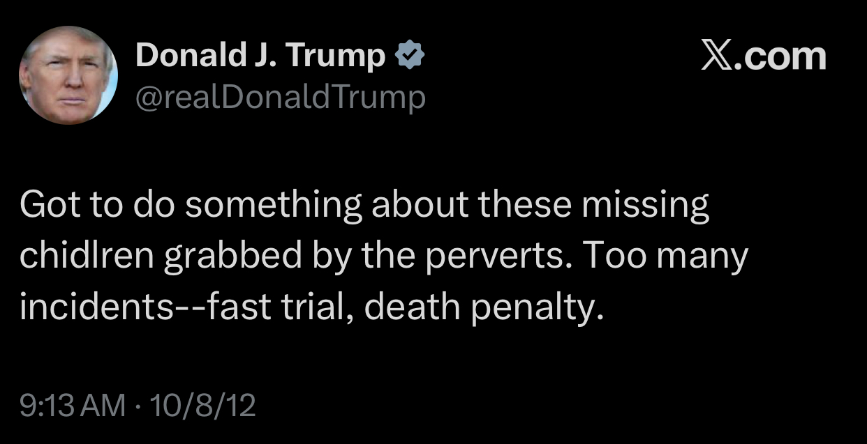 Donald Trump tweet from October 2012 | Know Your Meme
