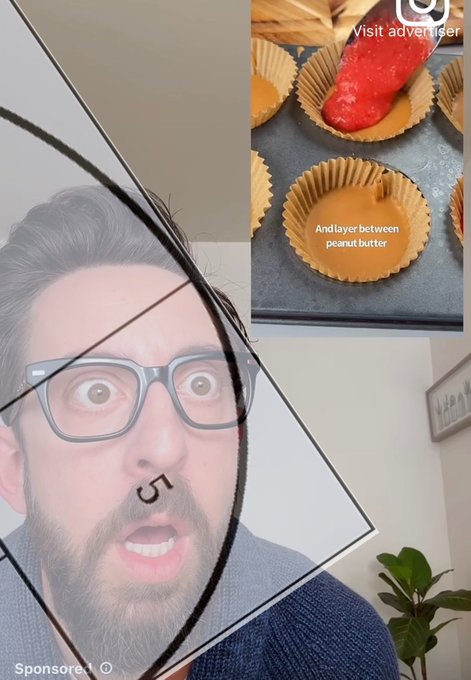 Adam Rose's Perfectly Curved Face | Adam Rose PB&J Bites Instagram Ad ...