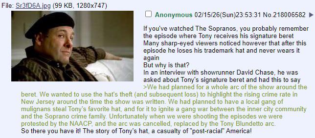 Anon on the sopranos | /r/Greentext | Know Your Meme