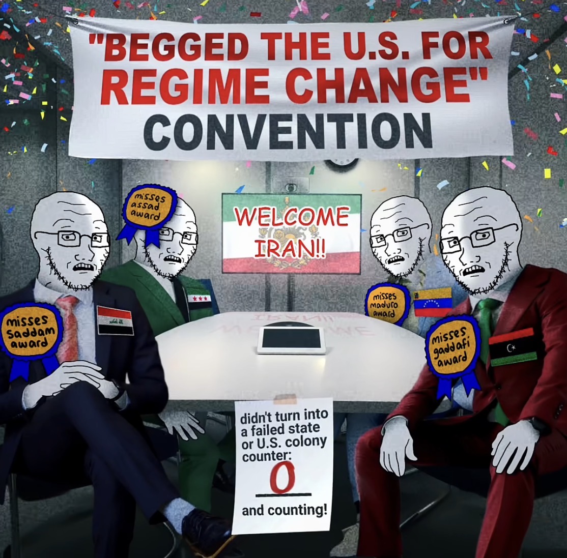 Begged the US for regime change convention | Know Your Meme