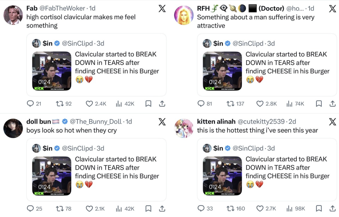 x quotes 2 | Clavicular Burger Meltdown / Clavicular Crying Over Cheese ...