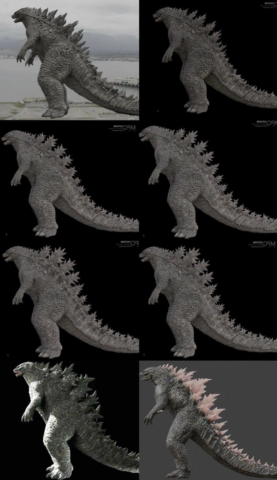 Monsterverse Godzilla design evolution 2014-2024 | Know Your Meme