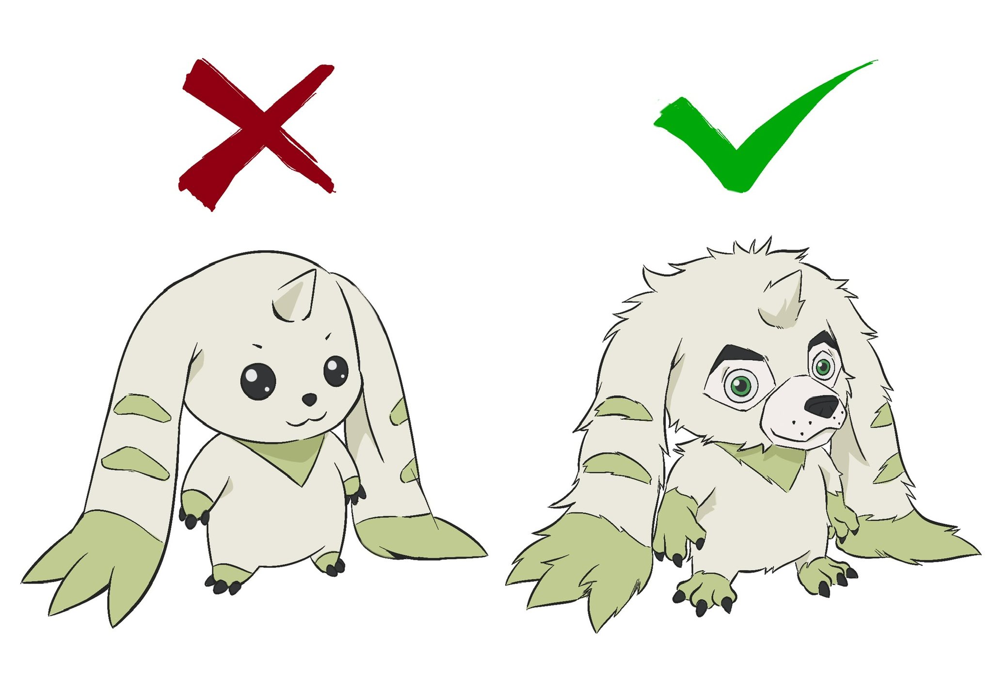 "the correct way to draw Terriermon #デジモン #digimon" - @jedigimon | Know ...