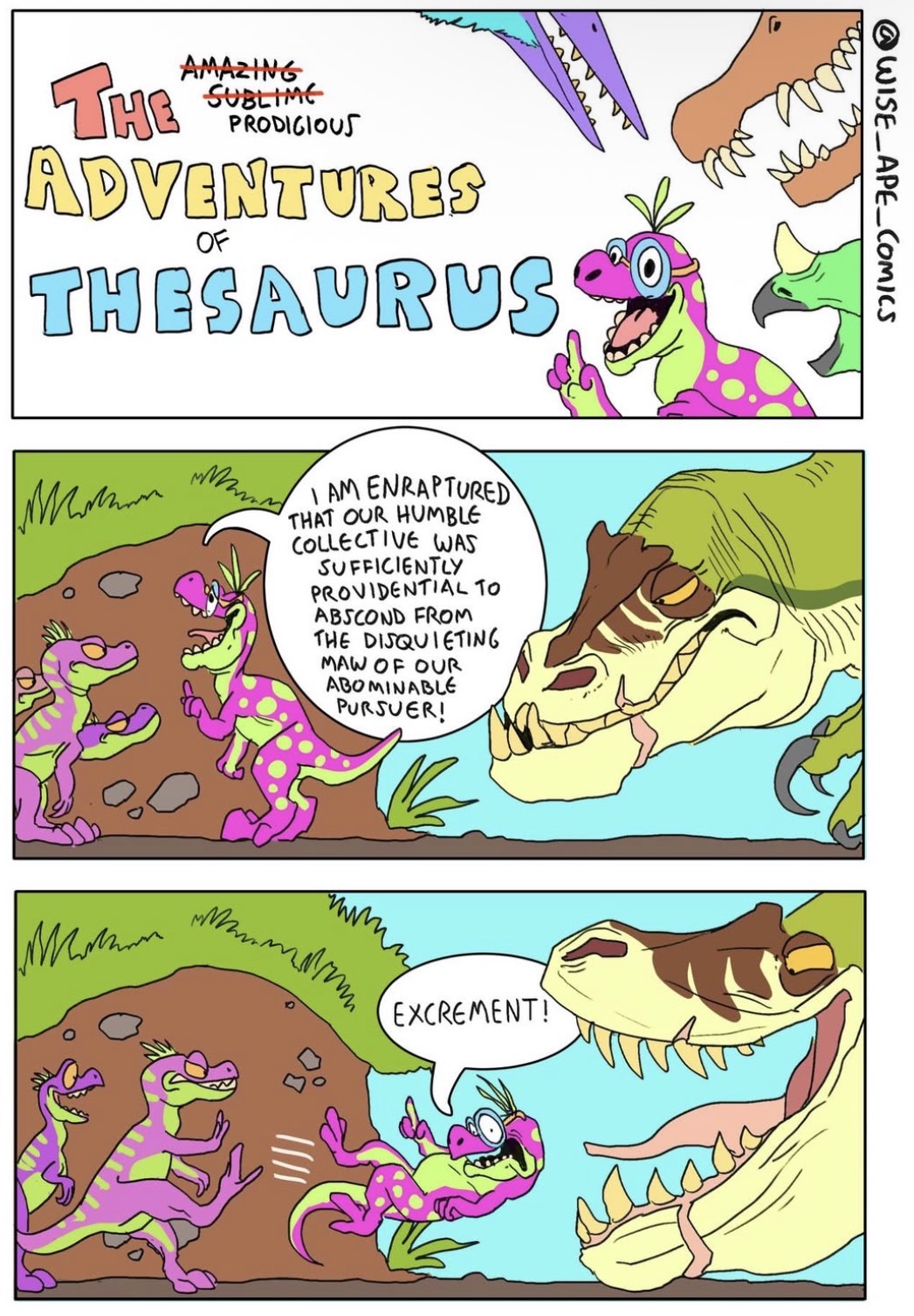 The adventures of thesaurus | Paleontology | Know Your Meme