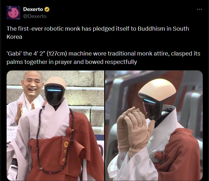 The first-ever robotic monk has pledged itself to Buddhism in South ...