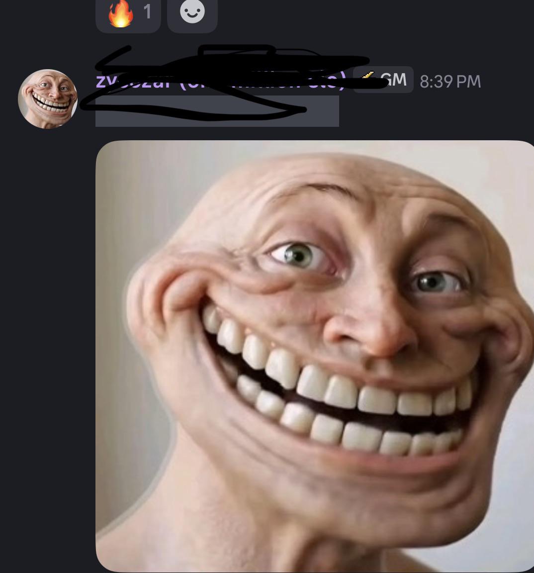 Realistic Troll Face On Discord Realistic Troll Face Hey You Might