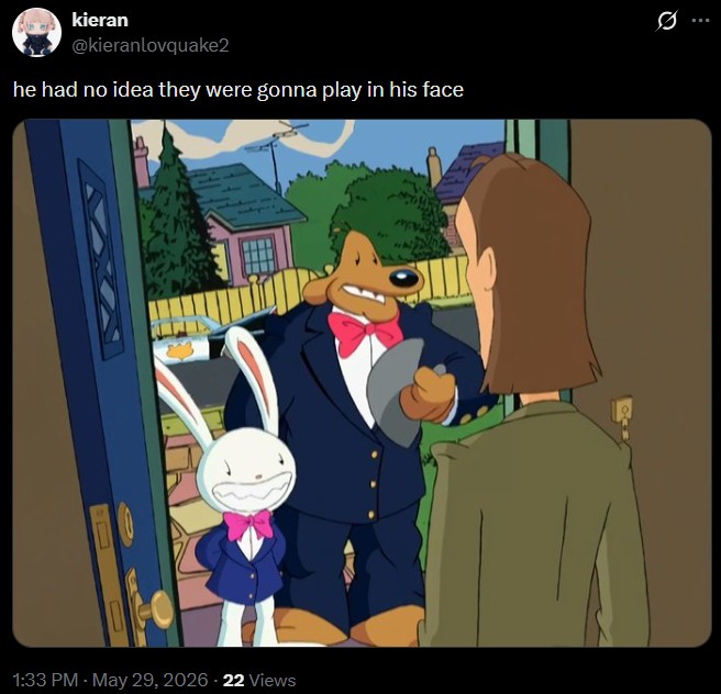 sam and max played in his face | She Had No Idea They Was Gonna Play In ...