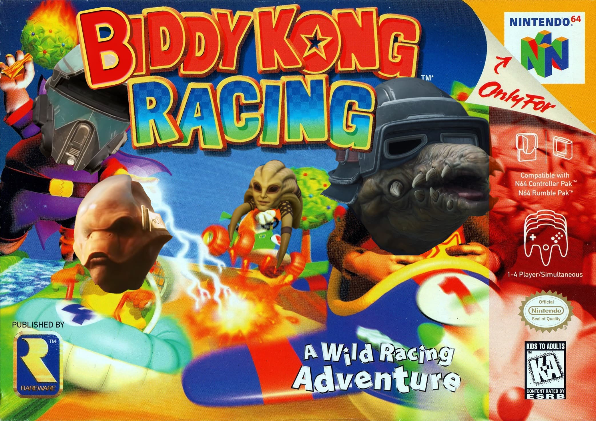 Biddy Kong Racing Biddy Blas Scrib Doon Know Your Meme 8687